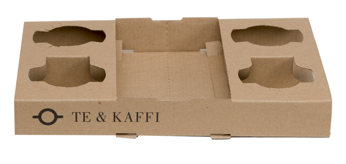 Te & Kaffi Takeaway Bakki 4 Hólf - Innnes heildverslun