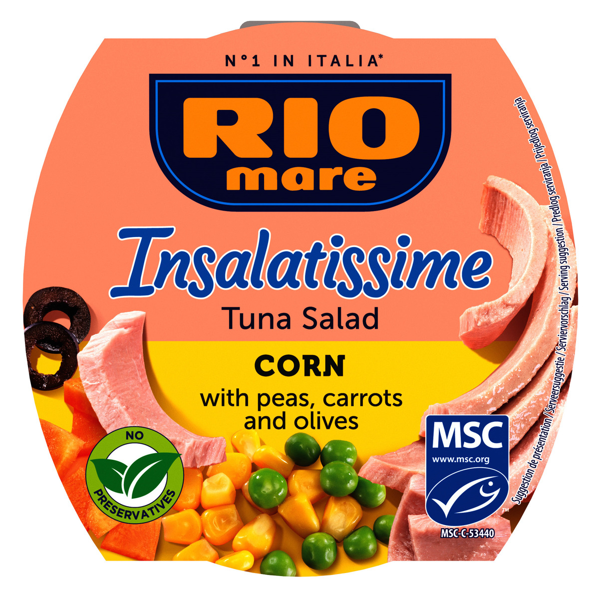 Rio Mare Insalatissime Tuna Salad Corn - Innnes heildverslun